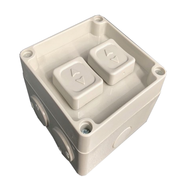 WEATHER PROTECTED 2 GANG SWITCH 250V 15A IP56 – Opaque White Goods