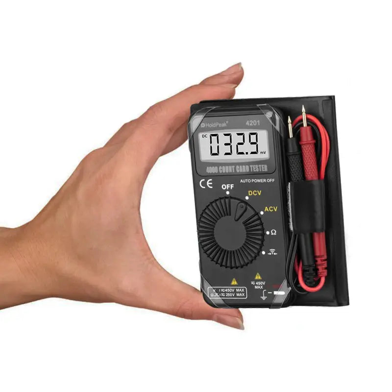 HP-4201 Pocket Digital Multimeter AC/DC Voltage Resistance Mini Auto-R ...